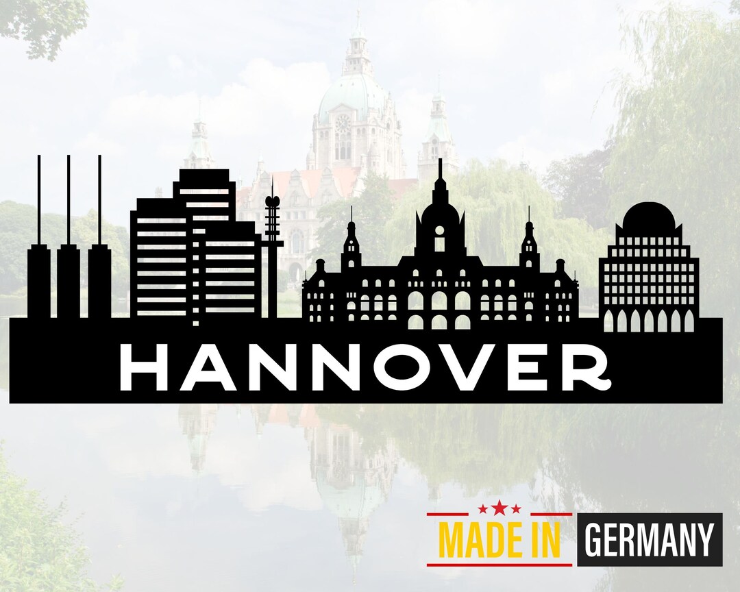 Vinyl Sticker Skyline Hanover Wall Sticker Lower Saxony Decoration - Etsy