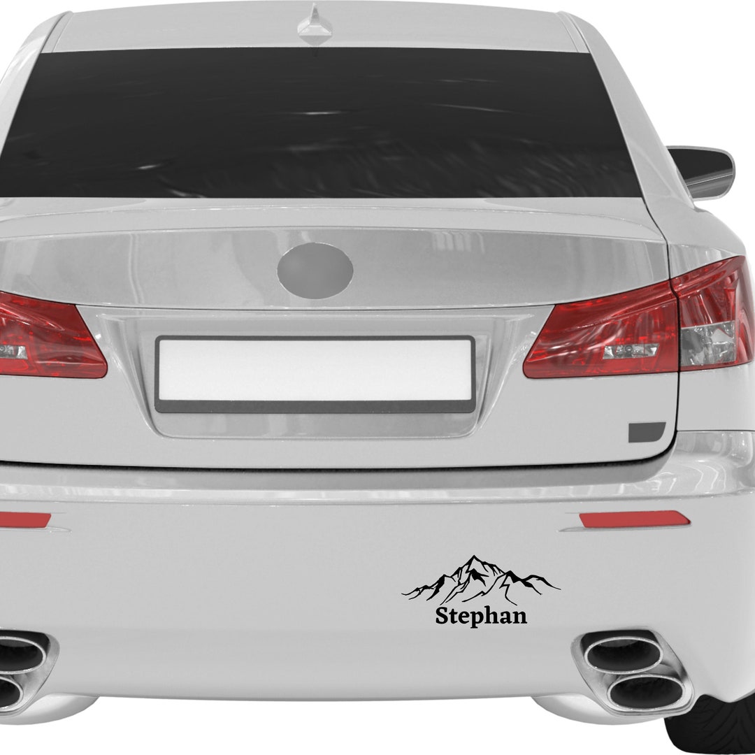 Personalized Outdoor Decals for Car & More With Your Hiker Name - Etsy