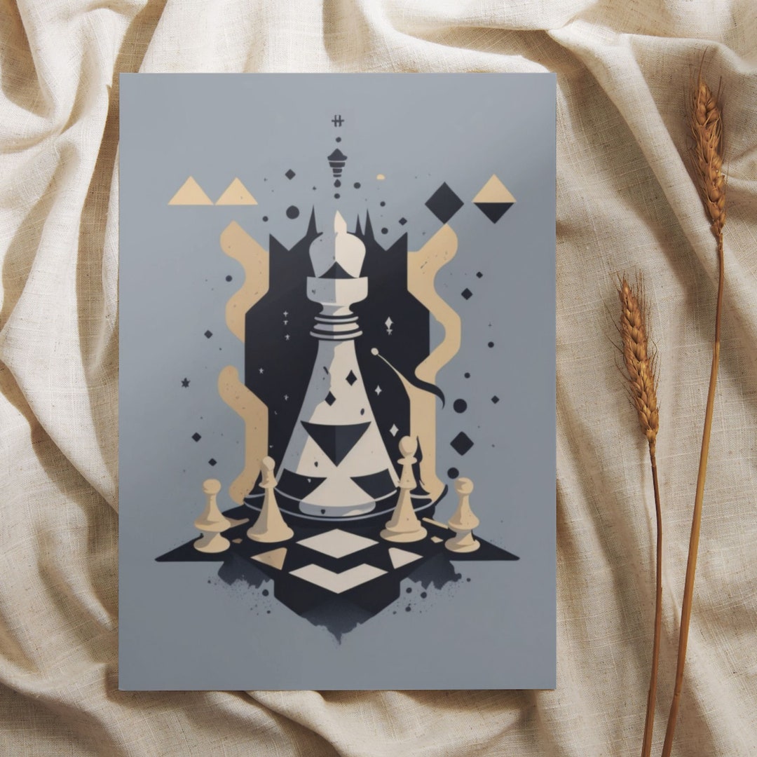 Isometric Retro Chess Board Poster Perfect Addition for Any - Etsy