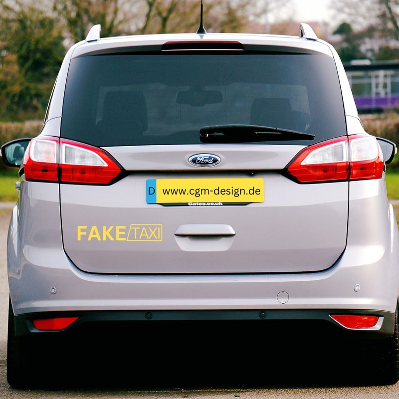 Fake Taxi Car Stickers - Etsy