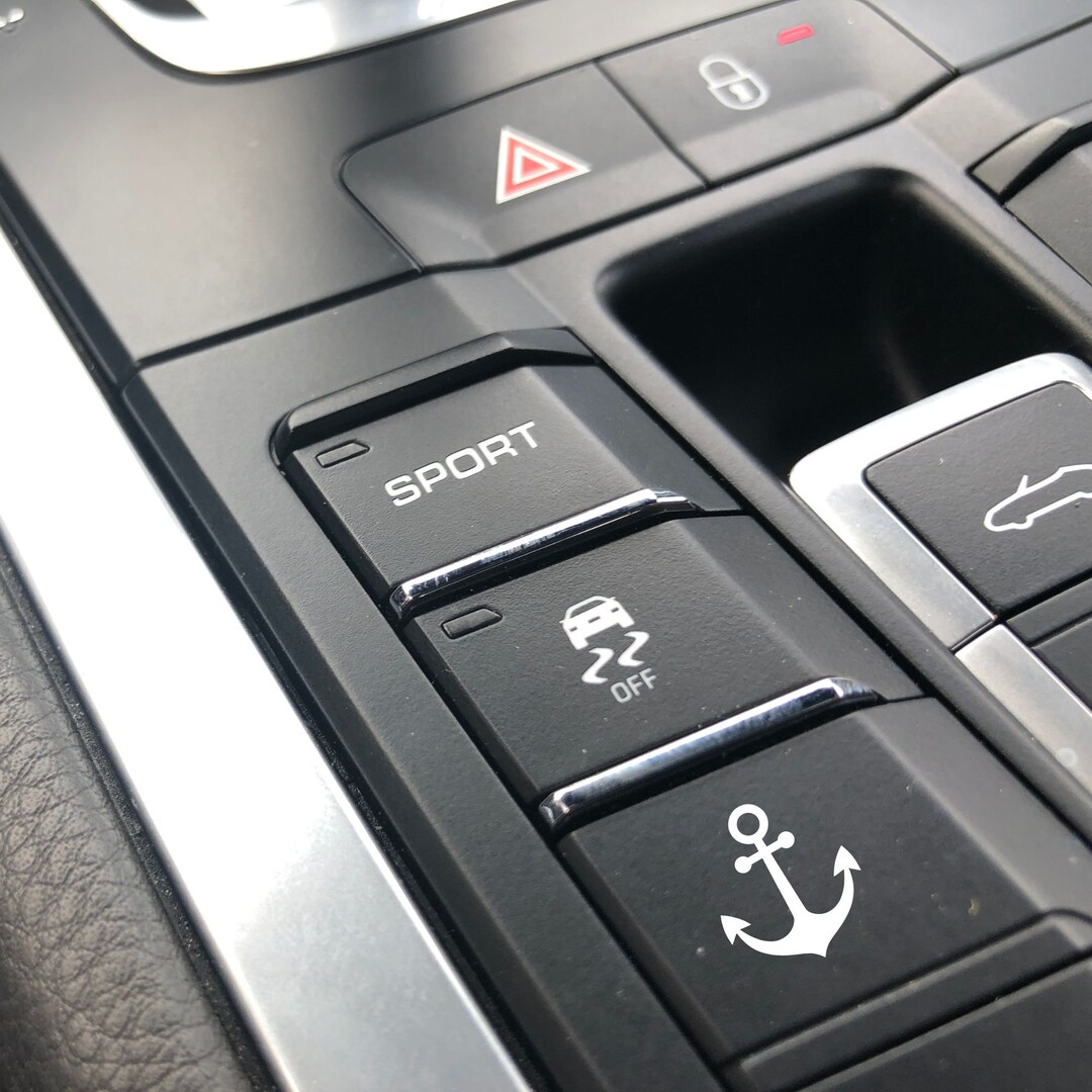 Stickers for Car Buttons Blank Button Sticker Anchor Dummy Switch ...