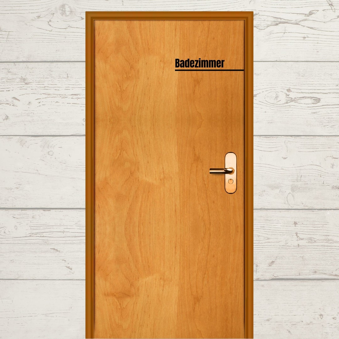 Modern Door Lettering With Custom Text – Vinyl Door Stickers for Front ...