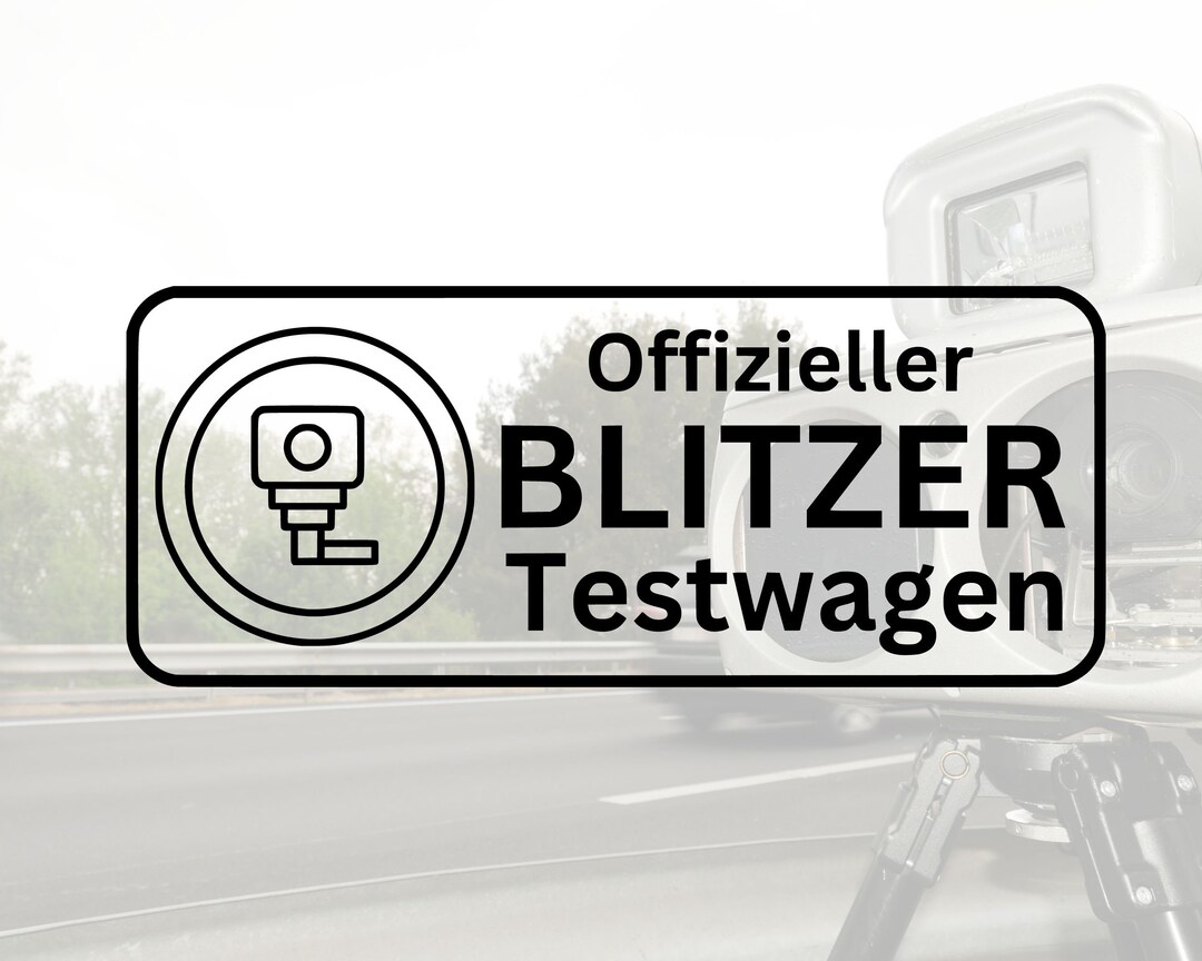 Car Sticker Official Speed Camera Test Car Sticker Vehicle - Etsy
