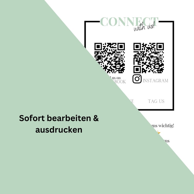 Scannable QR Code Poster Social Media Poster Let's - Etsy