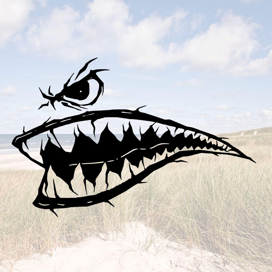 Shark Mouth Sticker Set - Shark Teeth Car Stickers - Motorhome & Camper ...