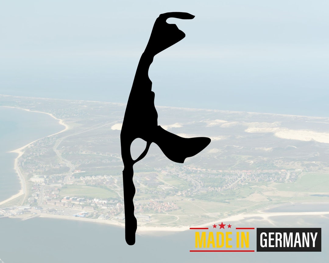 Vinyl Car Sticker Silhouette of Sylt for Car and More - Etsy