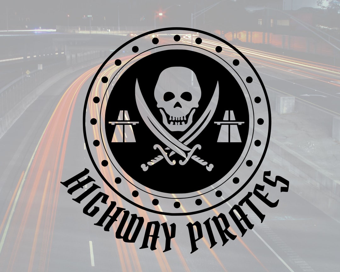 Bumper Sticker Highway Pirates Sticker Motorbike Truck Vehicle - Etsy