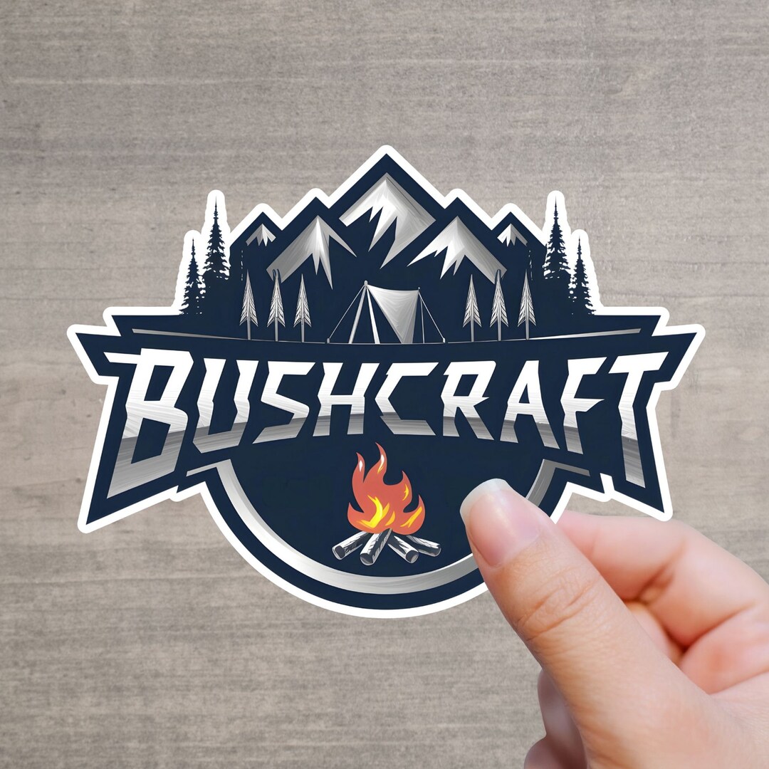 Bushcraft Stickers Waterproof Outdoor Stickers for Camping, Hiking ...