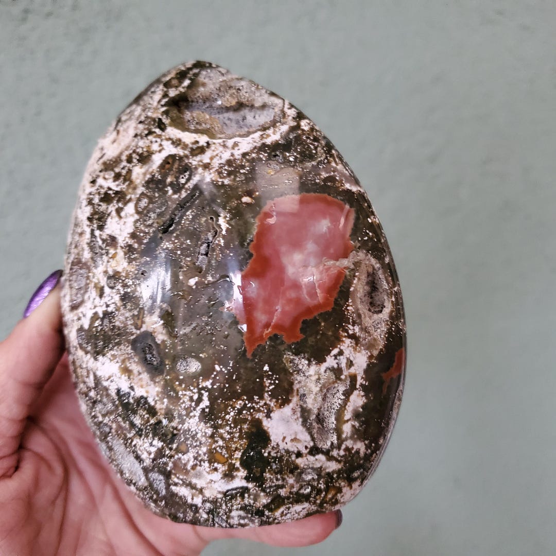 Ocean Jasper Druzy Caves Red Splotches Freeform Crystal 664 Grams - Etsy