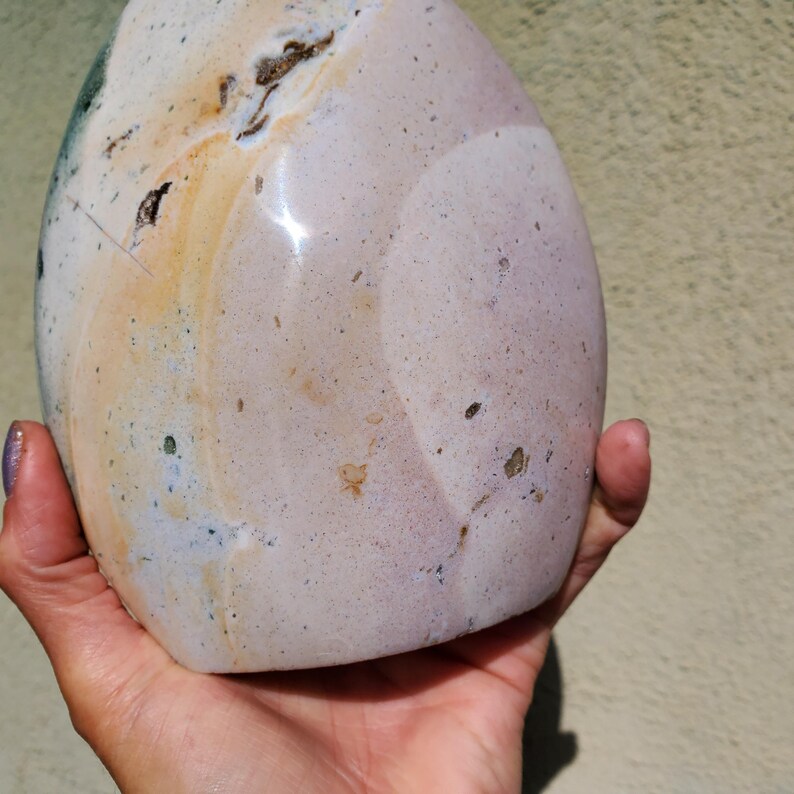 Ocean Jasper Soft Pink Freeform Crystal 1480 Grams - Etsy