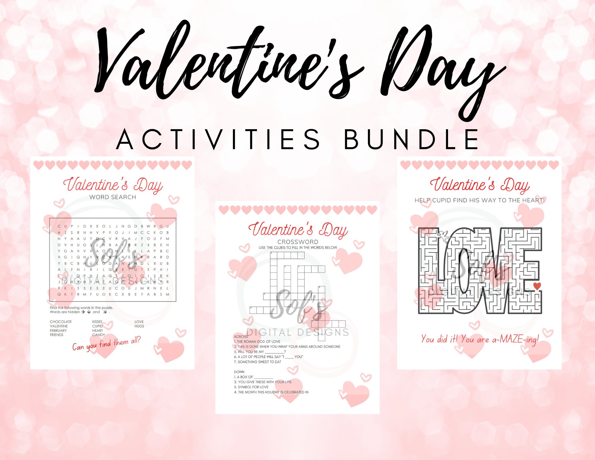 Printable Valentine's Day Activities, Valentine's Games for Kids ...