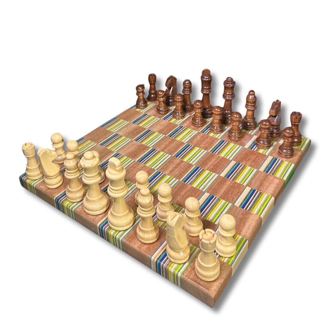 Recycled Skateboard Chess Board - Etsy