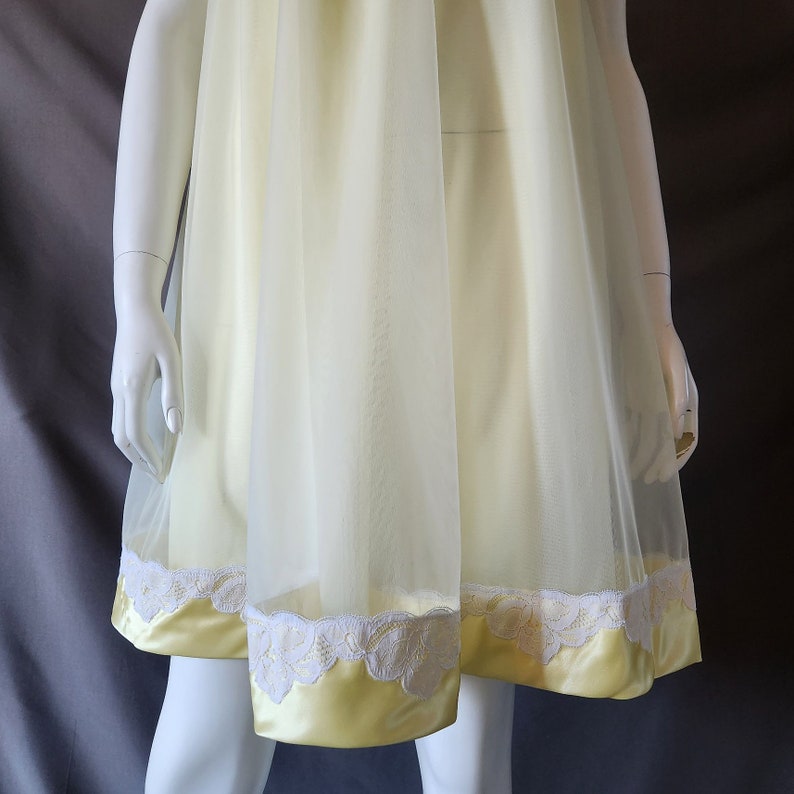 Vintage 50s 60s Sheer Layered Babydoll Nightie S - Etsy
