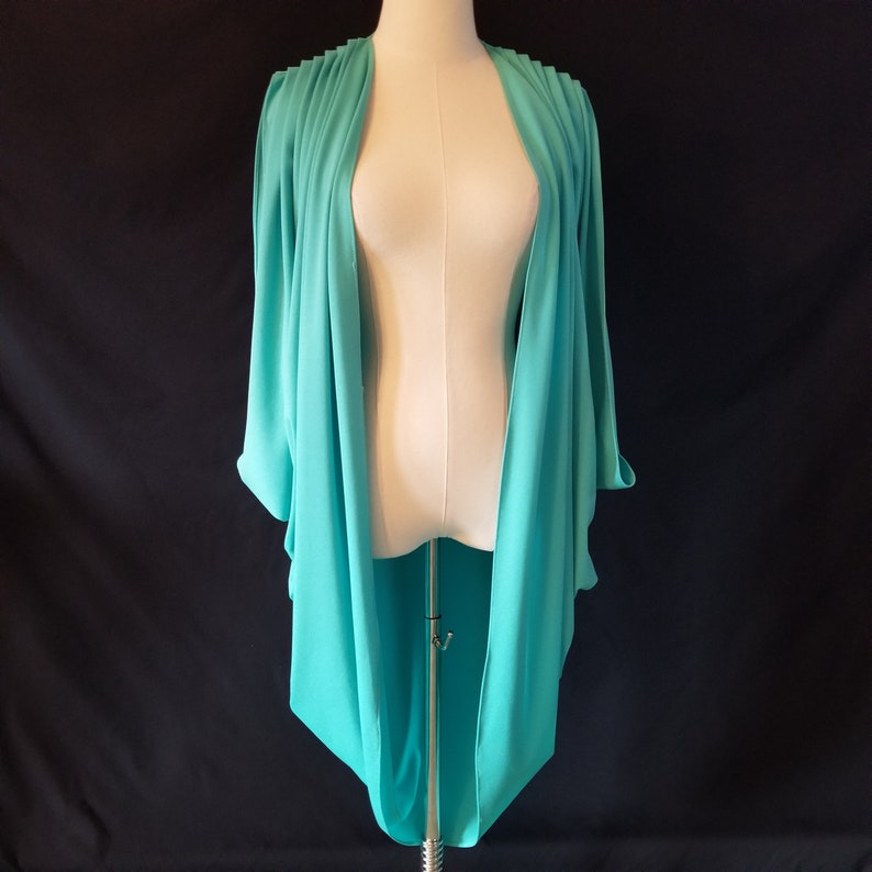 VINTAGE 60s Turquoise Cape Shrug OS - Etsy