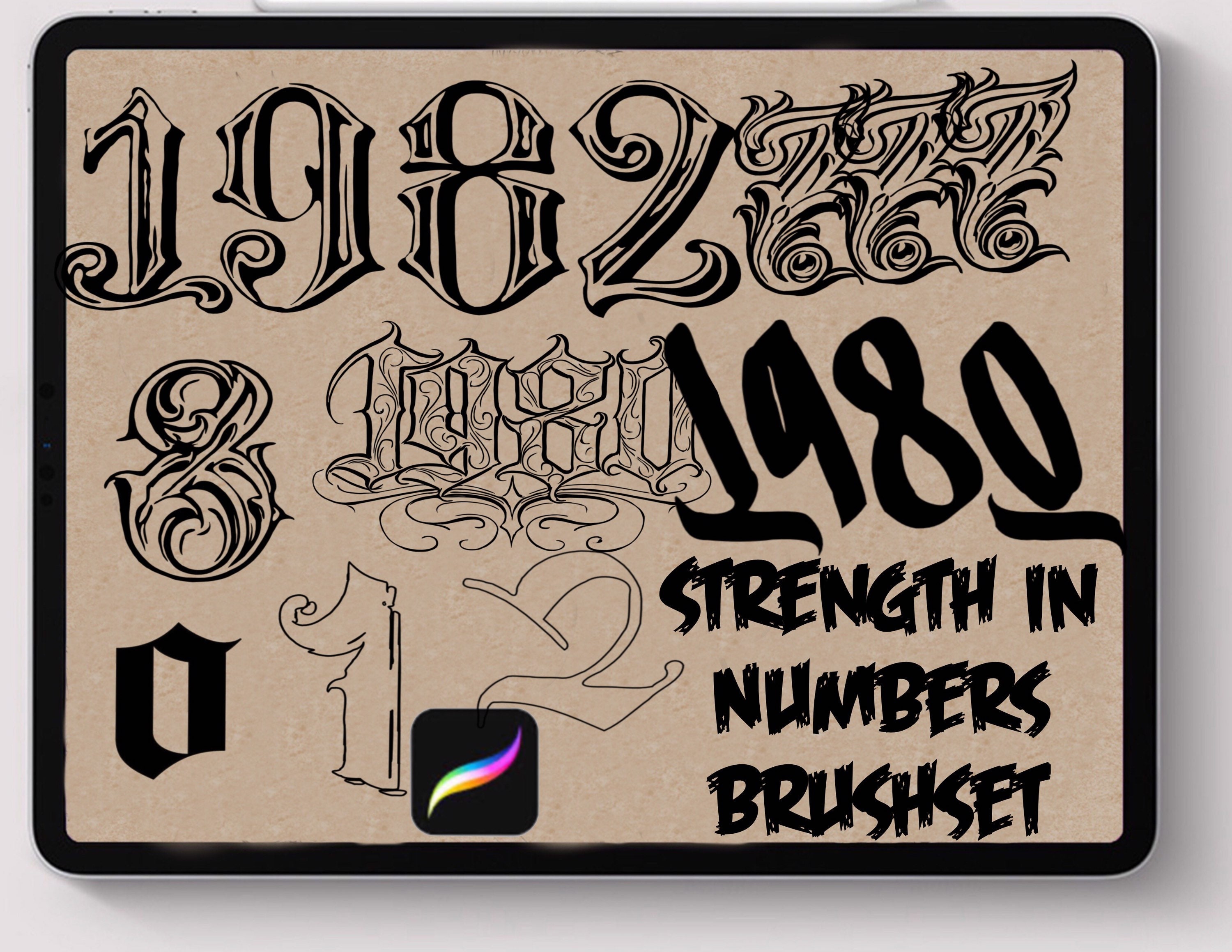 Tattoo Font Numbers Tattoo Font Numbers