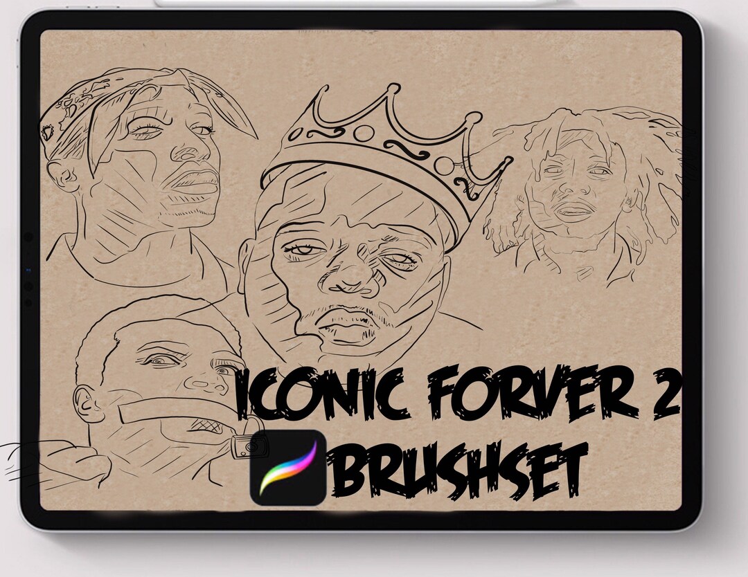 Iconic 4ever 2 Tattoo Stencil Brushes - Etsy