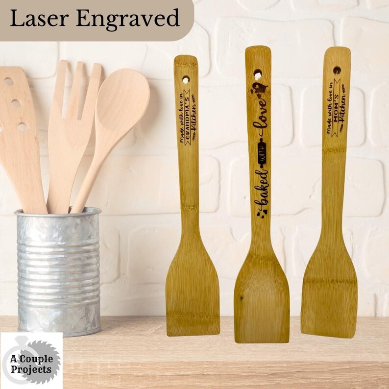 Laser Engraved Kitchen Spatula - A Great Gift - Etsy
