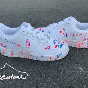 Custom Splatter Painted Unisex Sneakers - Etsy