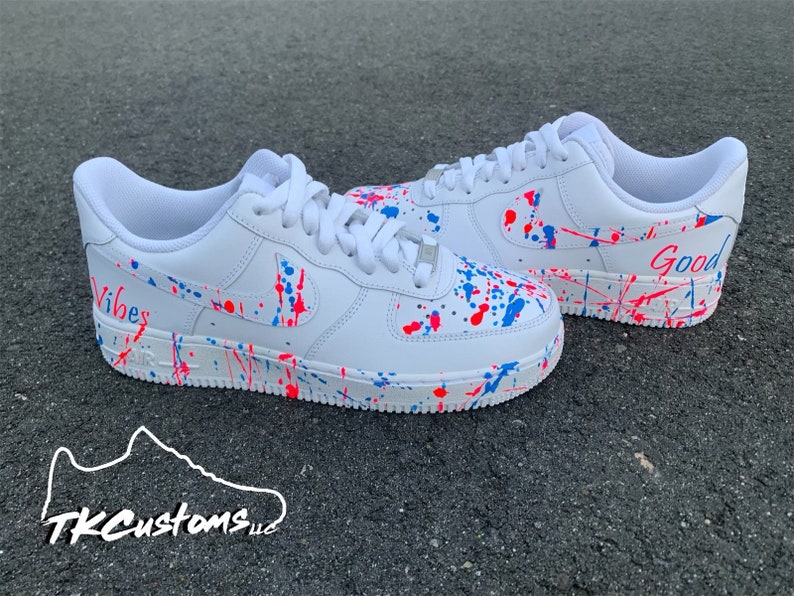 Custom Splatter Painted Unisex Sneakers - Etsy
