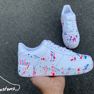 Custom Splatter Painted Unisex Sneakers - Etsy