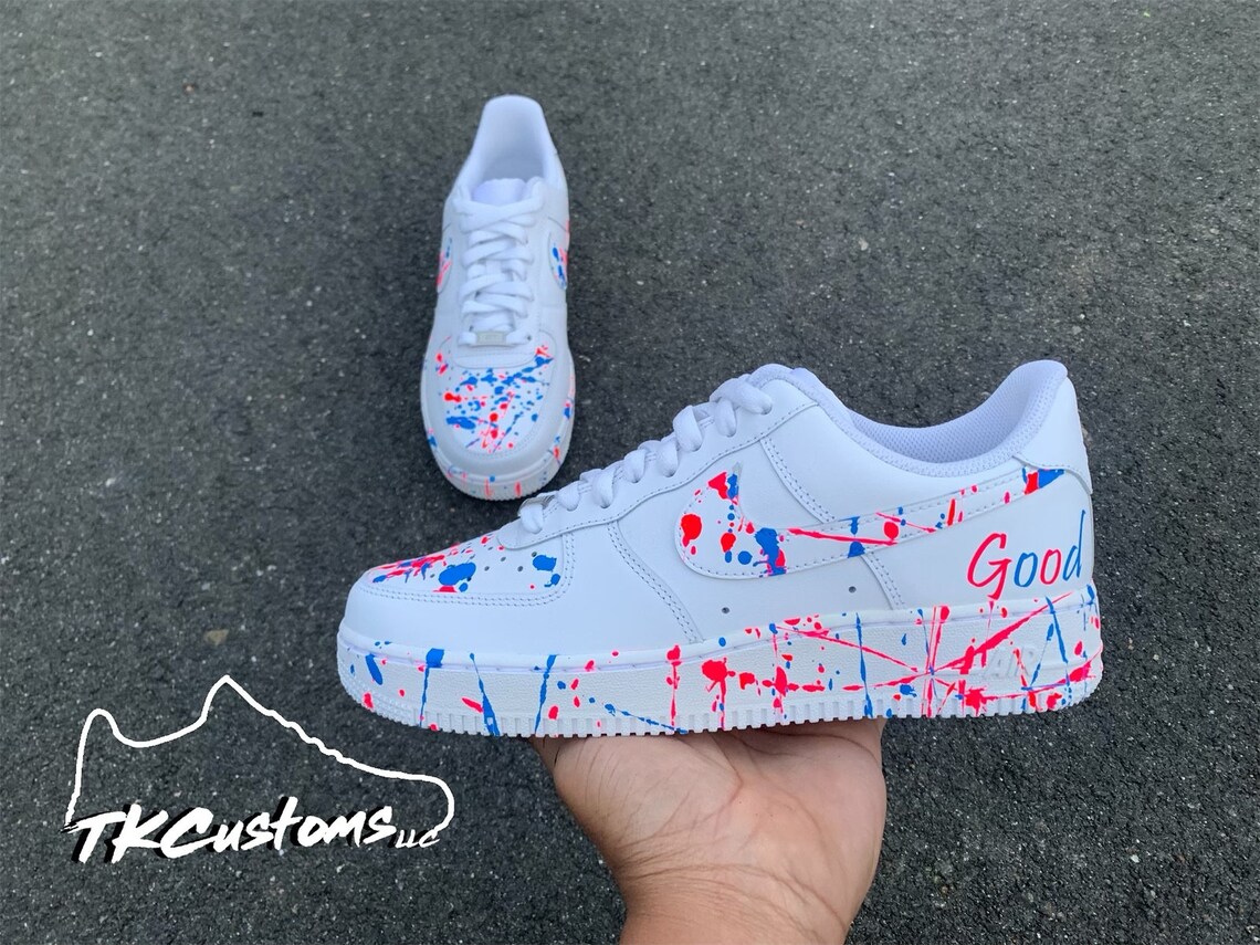 Custom Splatter Painted Unisex Sneakers | Etsy