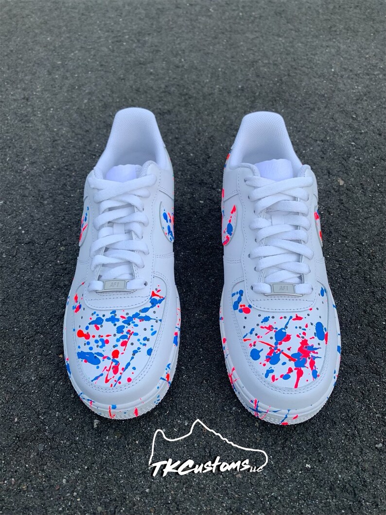 Custom Splatter Painted Unisex Sneakers - Etsy