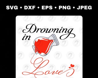 Drowning in Love Png - Etsy