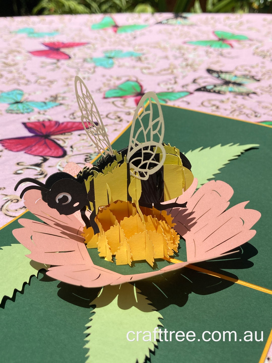 Bumble Bee Pop up Card for Birthday - Etsy