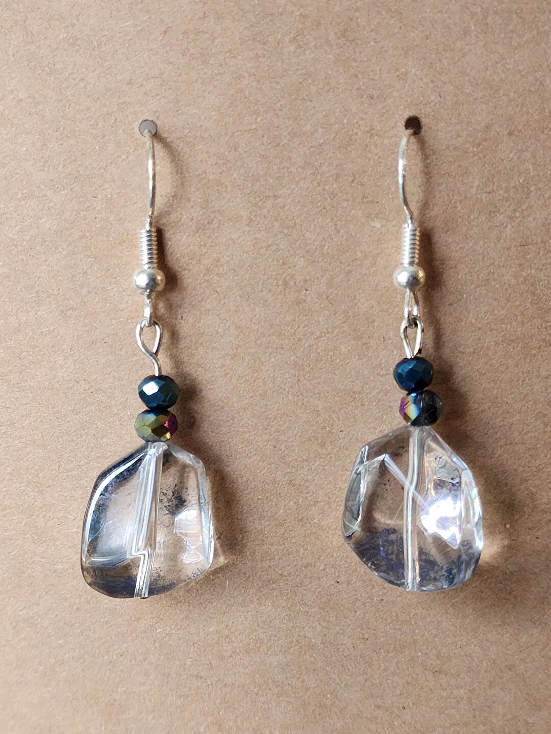 Crystal Clear Earrings - Etsy