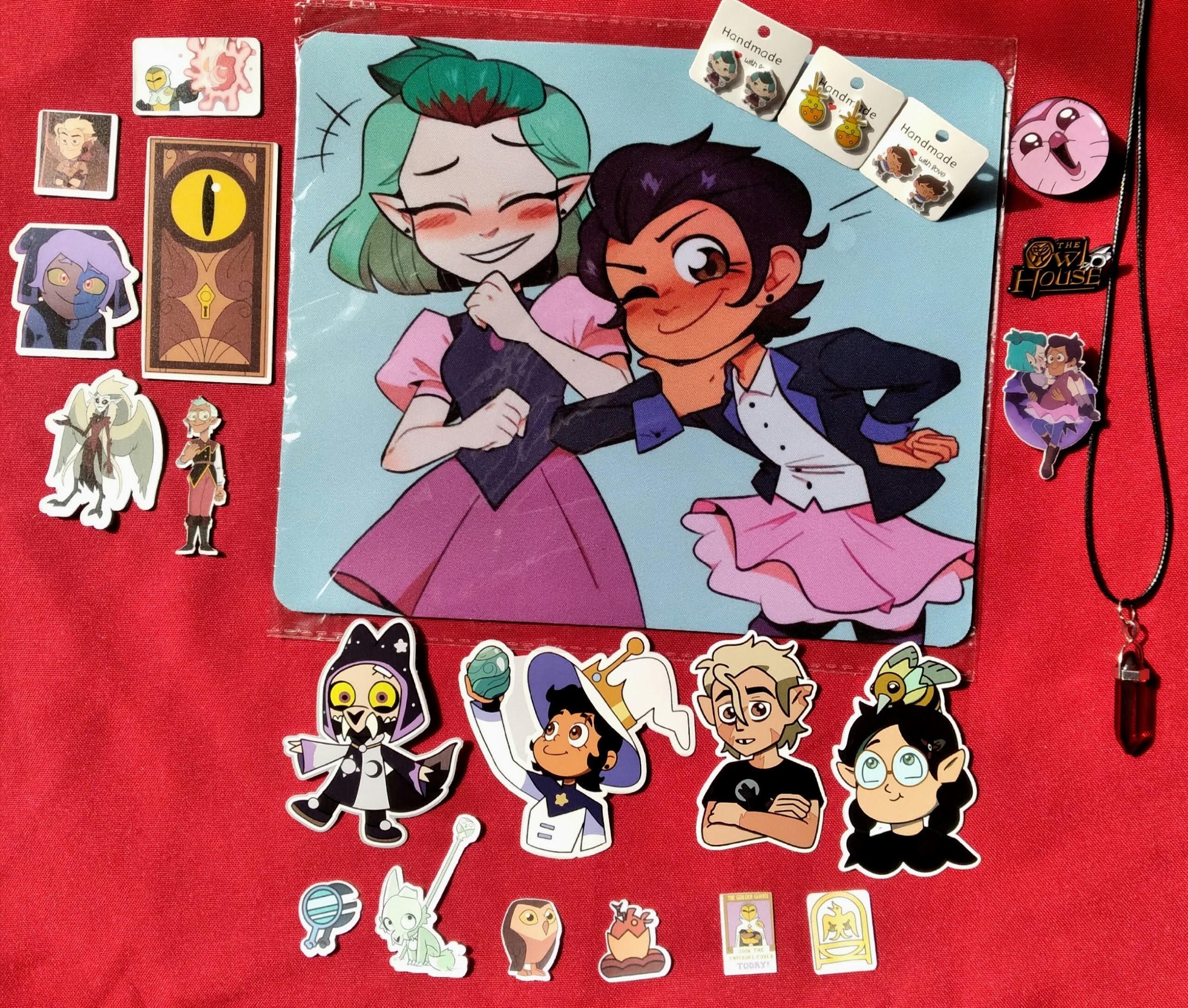 Owl House Merch Bundle Pins/earrings/thanks to Them Owl House - Etsy Canada