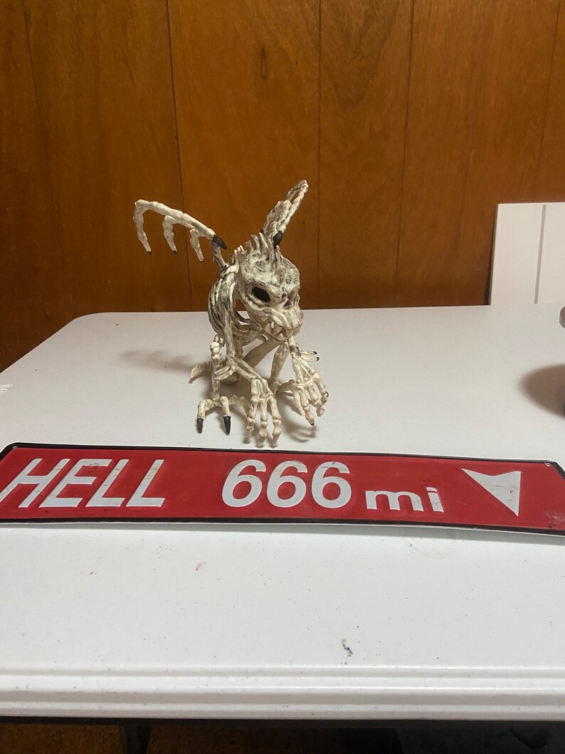 Vintage Hell Road Sign, Macabre, Goth Decor, Gothic, Halloween, Creepy ...