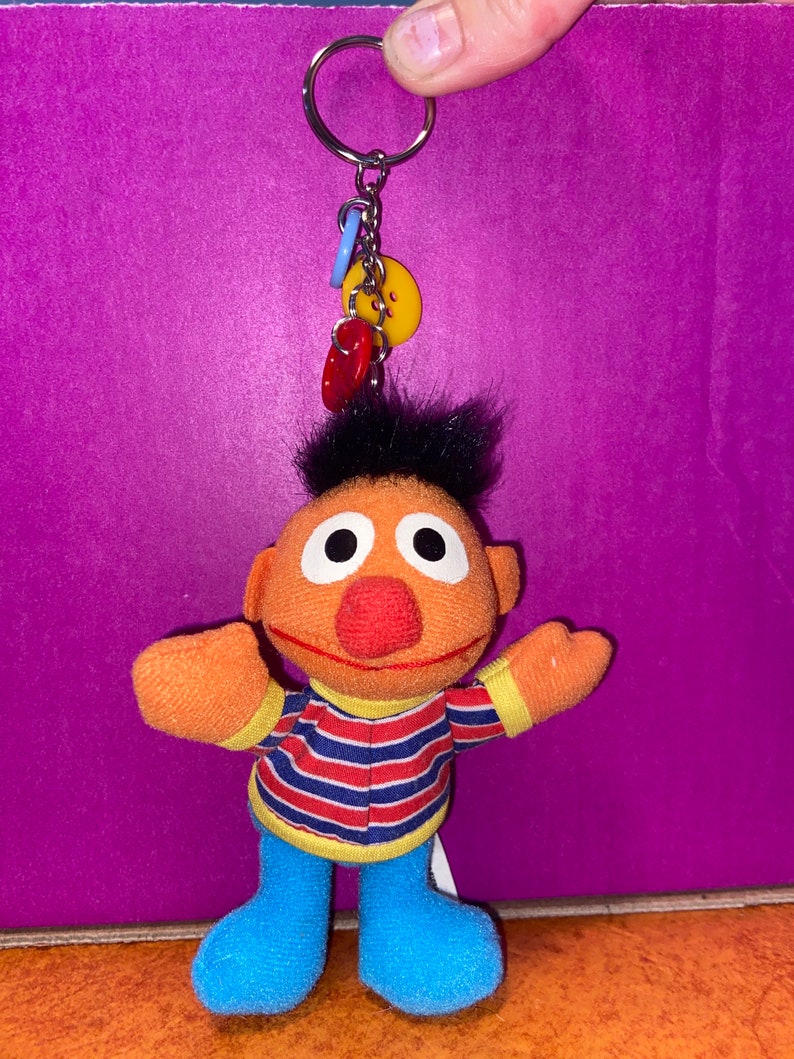 Ernie Muppets Inspired Upcycled Keychain, Muppets, Sesame Street ...