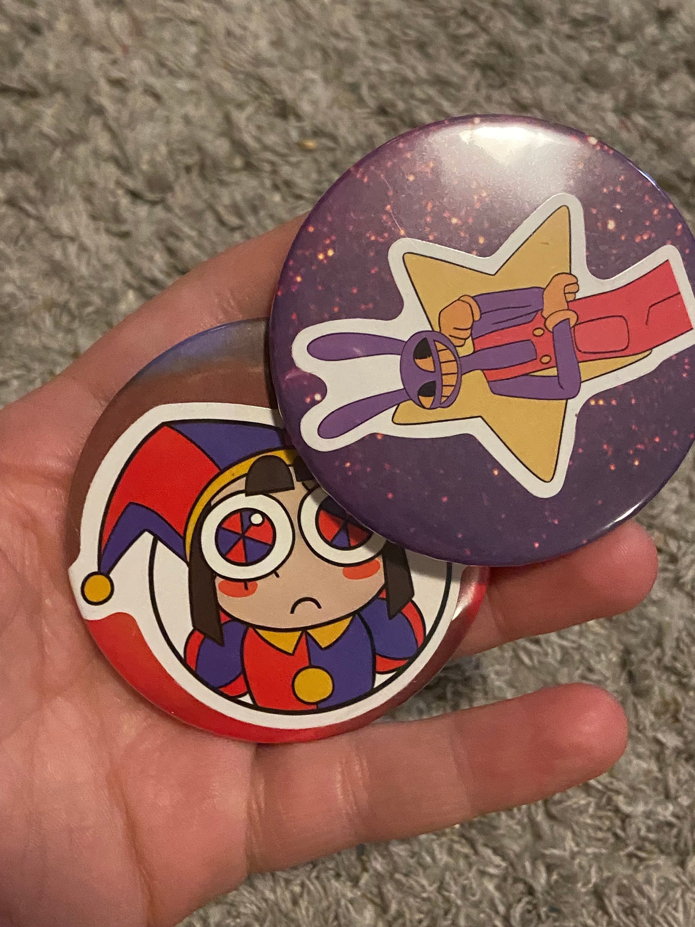 The Amazing Digital Circus Inspired Pins Pinback Buttons Pomni Jax TADC ...