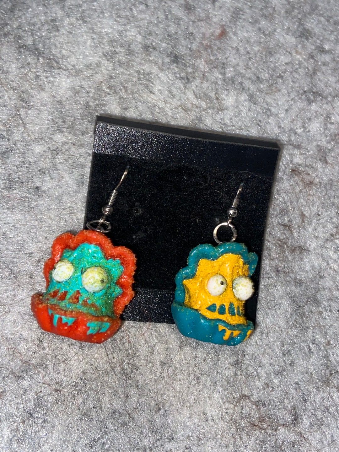 Ugly Clam Trash Pack Sandy Clam Mix Match Earrings, Weird Handmade ...