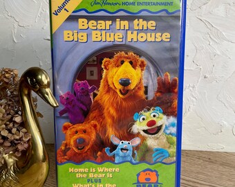 Bear in the Big Blue House VHS 90s Tapes Jim Henson - Etsy