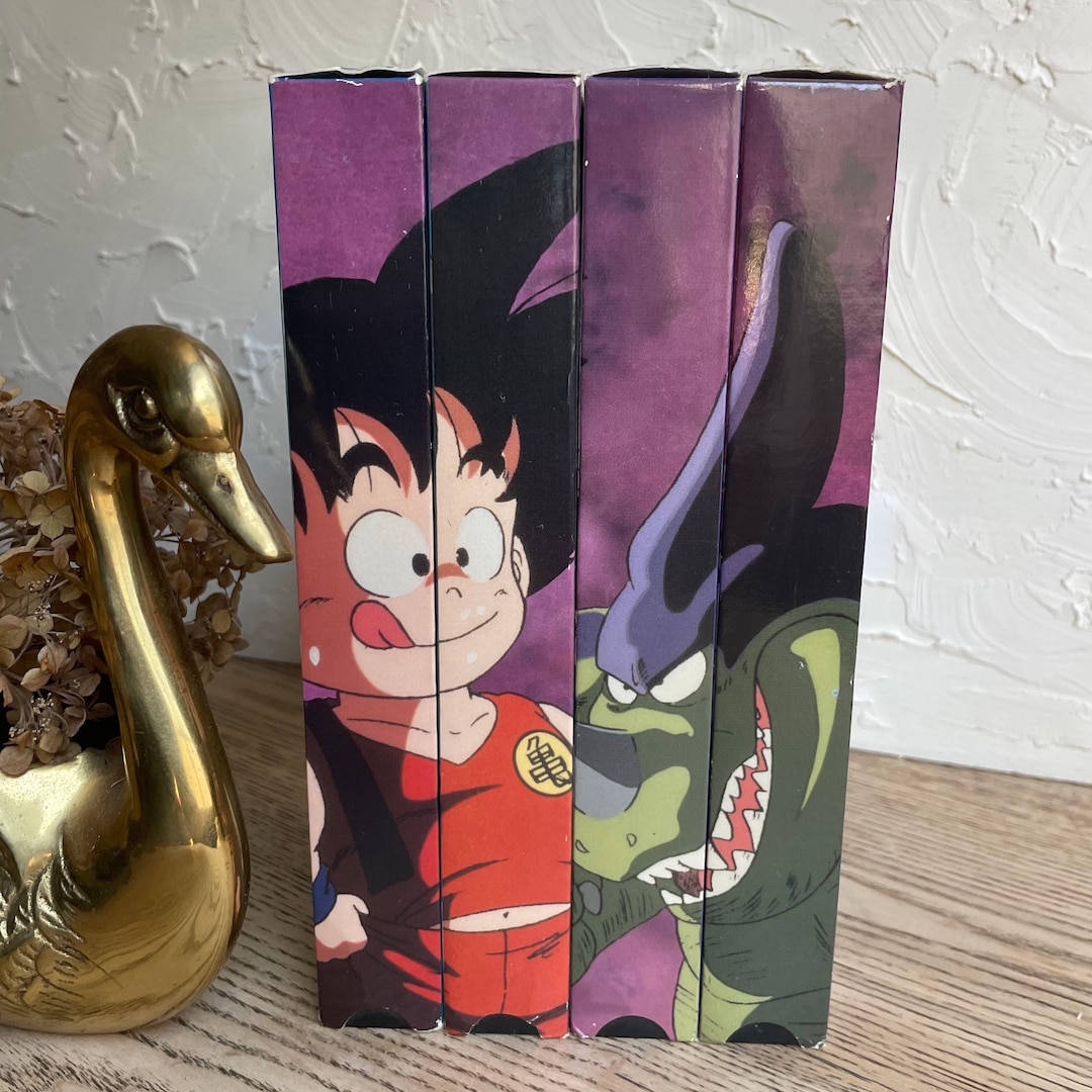 Vintage Dragon Ball Set of 4 VHS Tapes english Dubbed Vintage 2000s ...