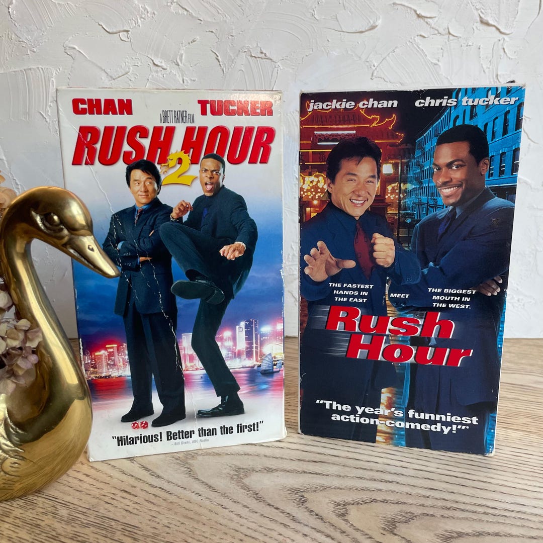 Rush Hour & Rush Hour 2 VHS Set Starring Jackie Chan and Chris Tucker ...