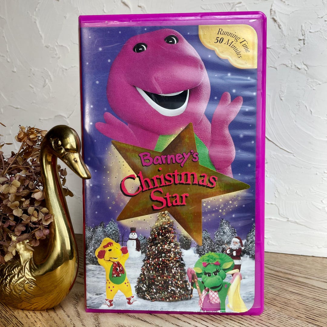 Vintage Barney S Christmas Star Vhs 2002 Barney Vhs Movie Awesome