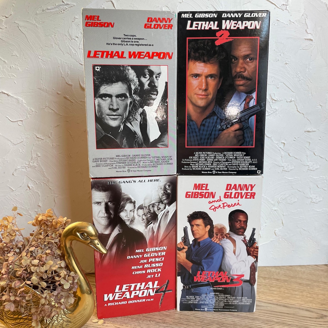 Lethal Weapon VHS Movies 1 Through 4 --mel Gibson & Danny Glover ...