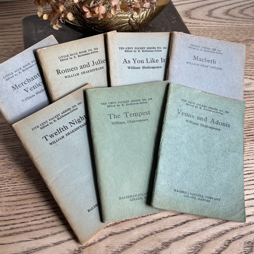 1920's William Shakespeare Miniature Pocket Books- Lot of 7 Antique ...