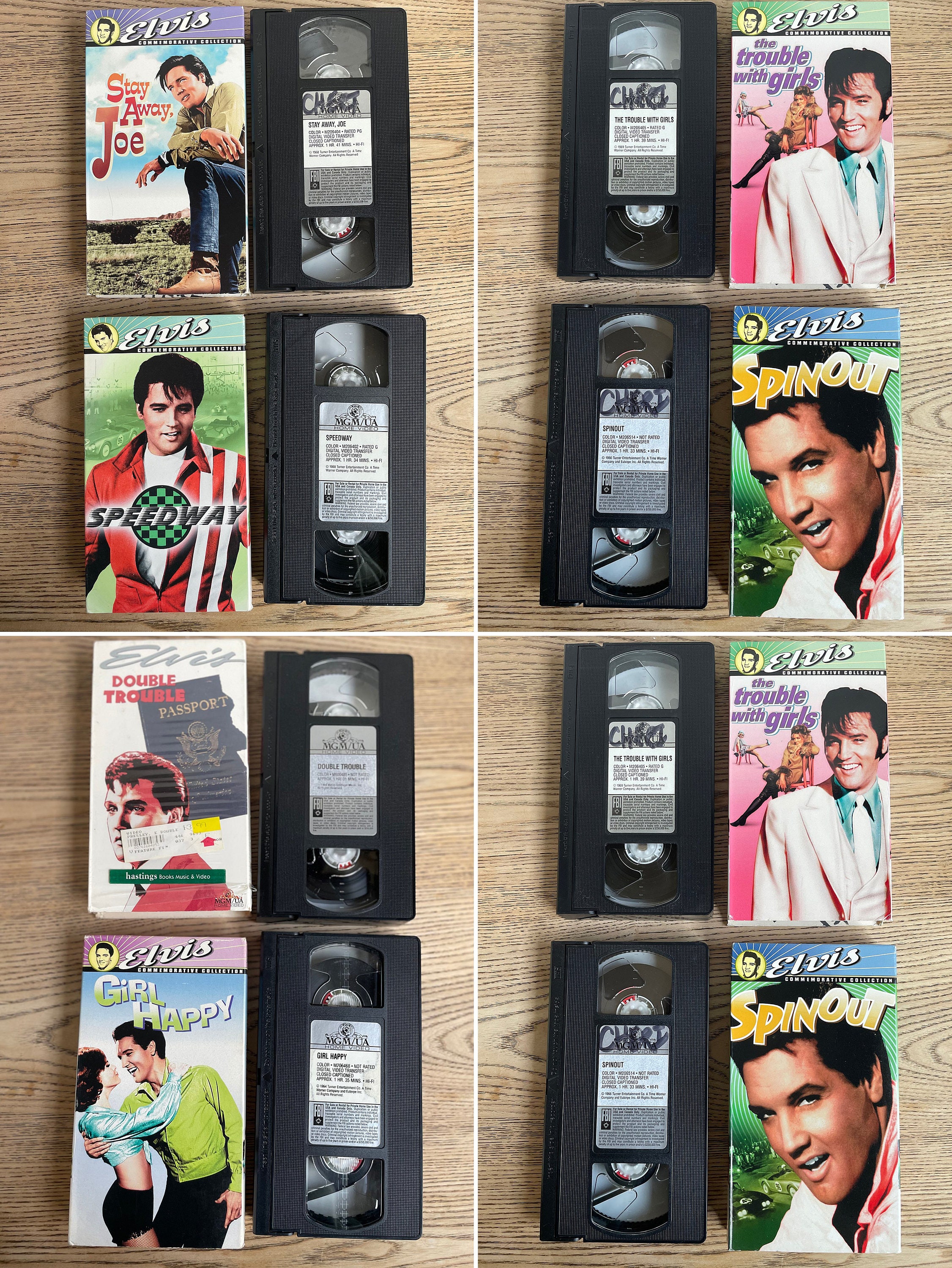 Vintage Elvis Presley VHS Bundle - 1960s Movies - Etsy