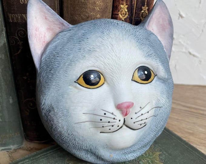 Vintage Ceramic Cat Head Wall Hanging Made in Japan --ceramic Cat Decor ...