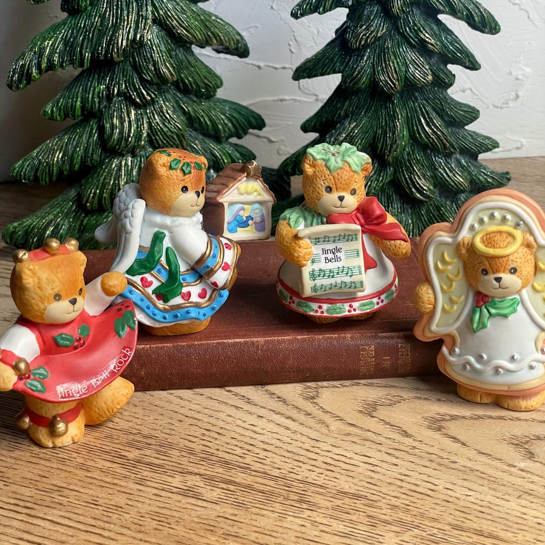 Vintage 1990s Lucy Rigg Ceramic Christmas Bear Bundle --christmas ...