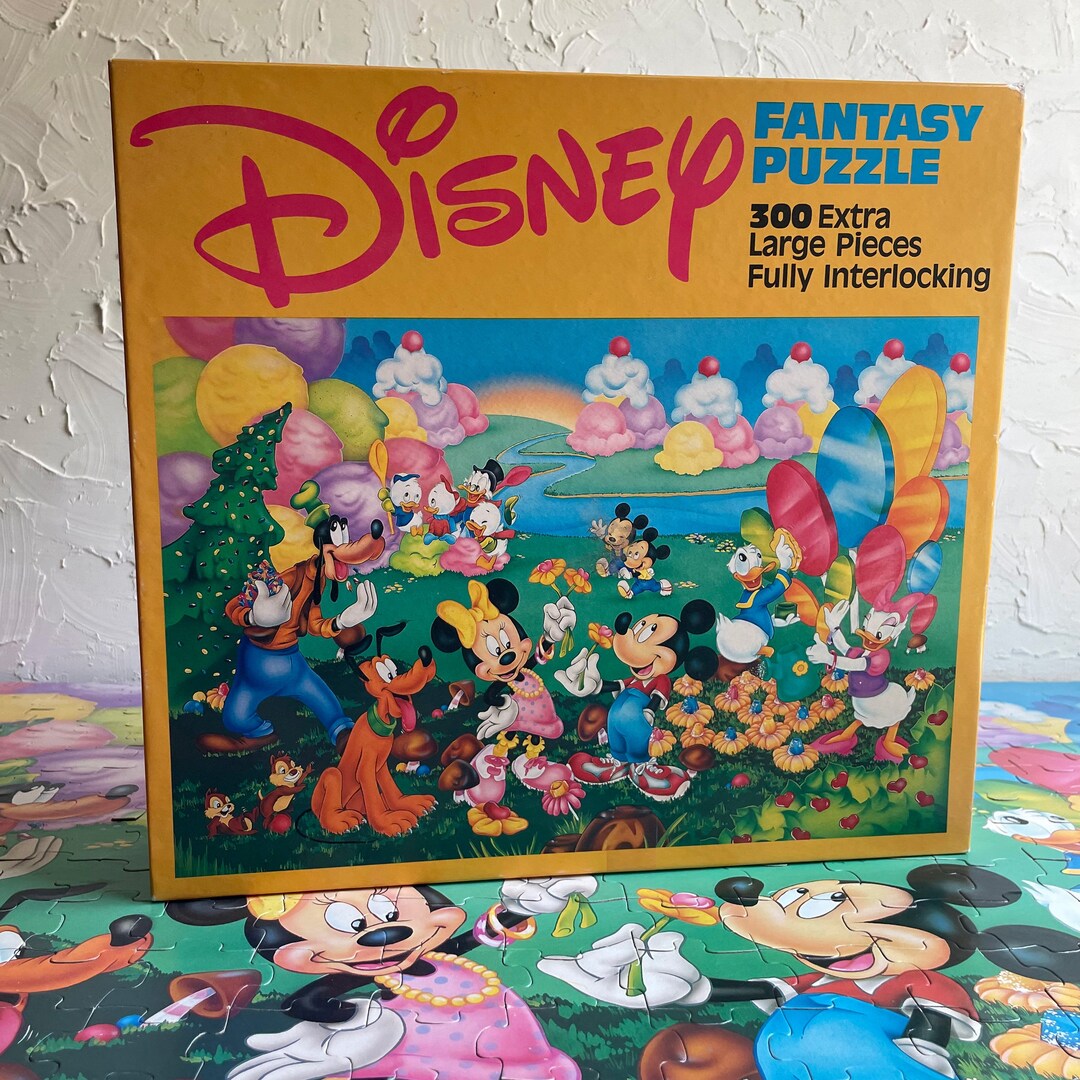 Vintage Mickey Mouse & Friends Large Puzzle walt Disney 300 Piece ...