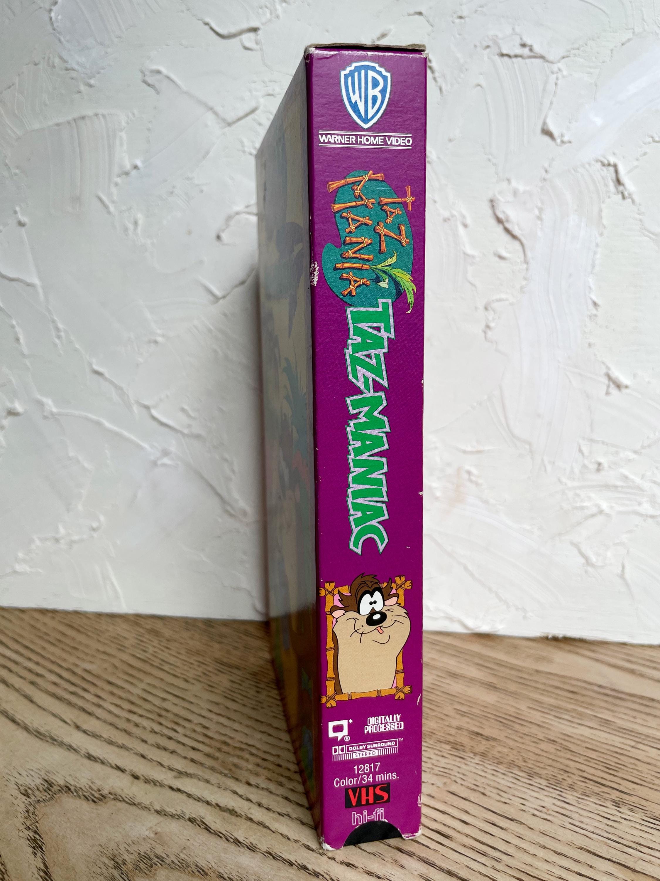 1990s Taz Mania: Taz Maniac VHS Cartoon --tasmanian Devil Warner Home ...