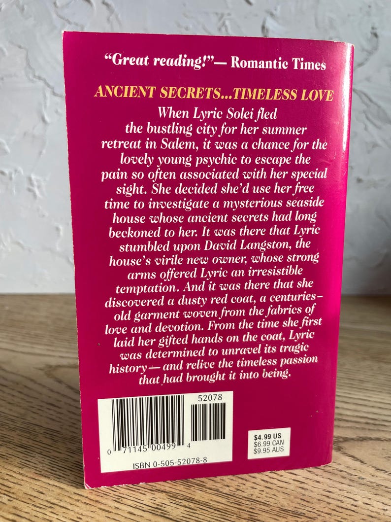Vintage "flames of Rapture" by Lark Eden --1990s Magical Historical ...