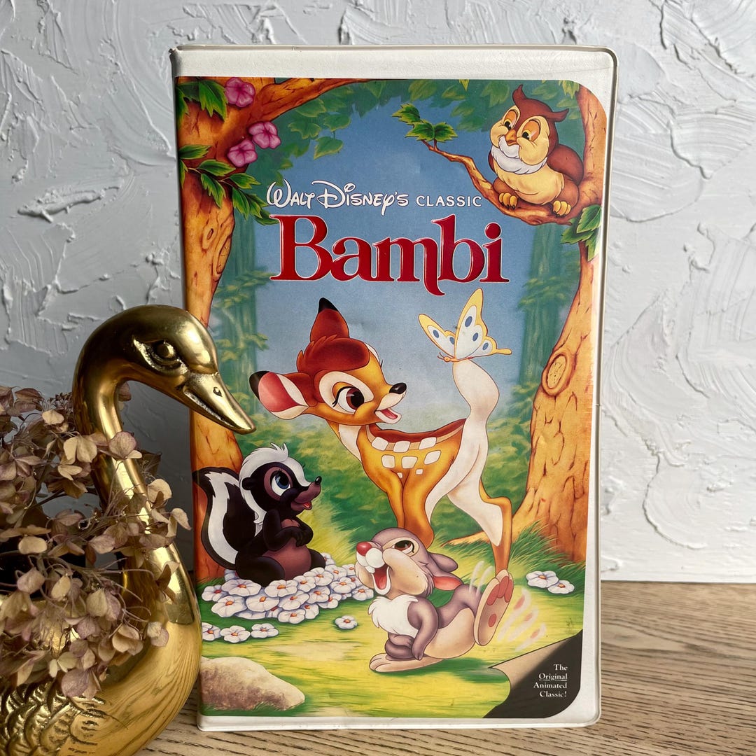 Bambi Walt Disney Classic VHS Movie -- 1940s Kids Movies --coming of ...