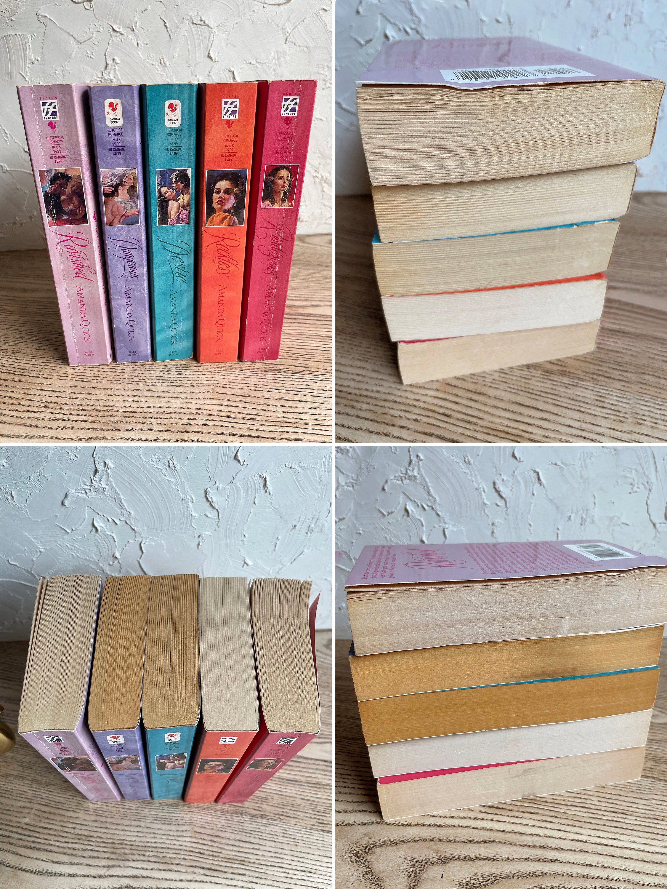 5 Vintage Historical Romance Books by Amanda Quick- Paperback Romance ...
