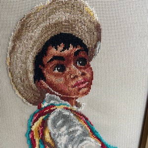 1970s Mexicana Vintage Needlepoint -mexican Art - Etsy
