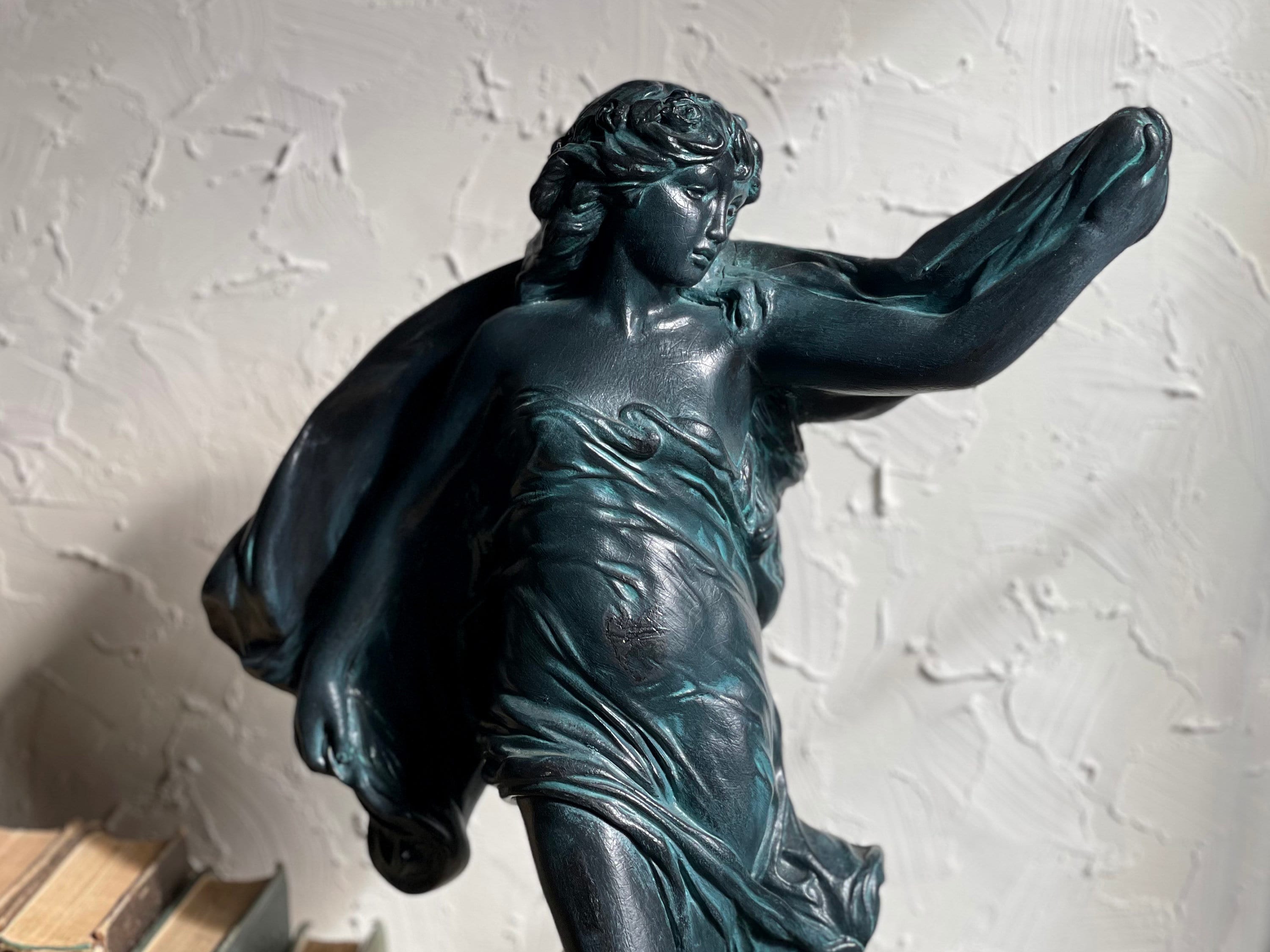 Vintage Nymph Statue by Austin Production 1990's Statue of a Woman ...